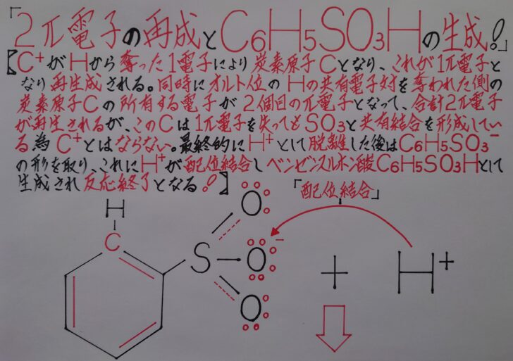 絶対太鼓判！ベンゼンからベンゼンスルホン酸が誕生する仕組み！ | 夢のバケ学